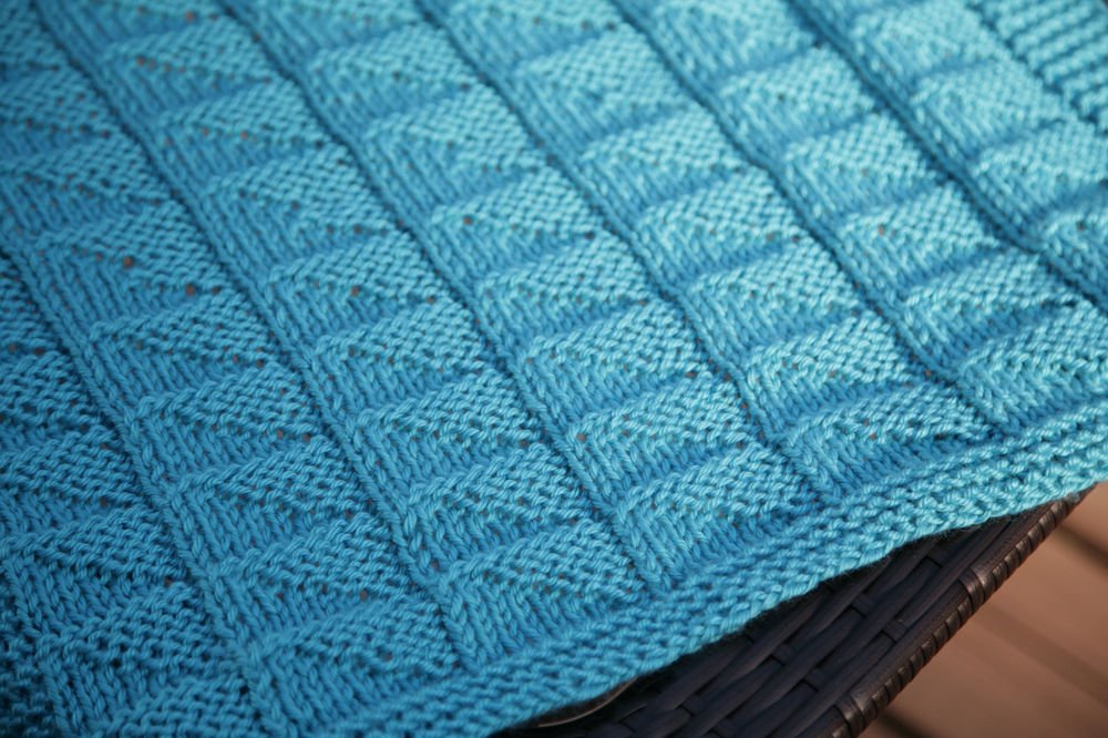 Textured baby blanket KNITTING PATTERN ONLY