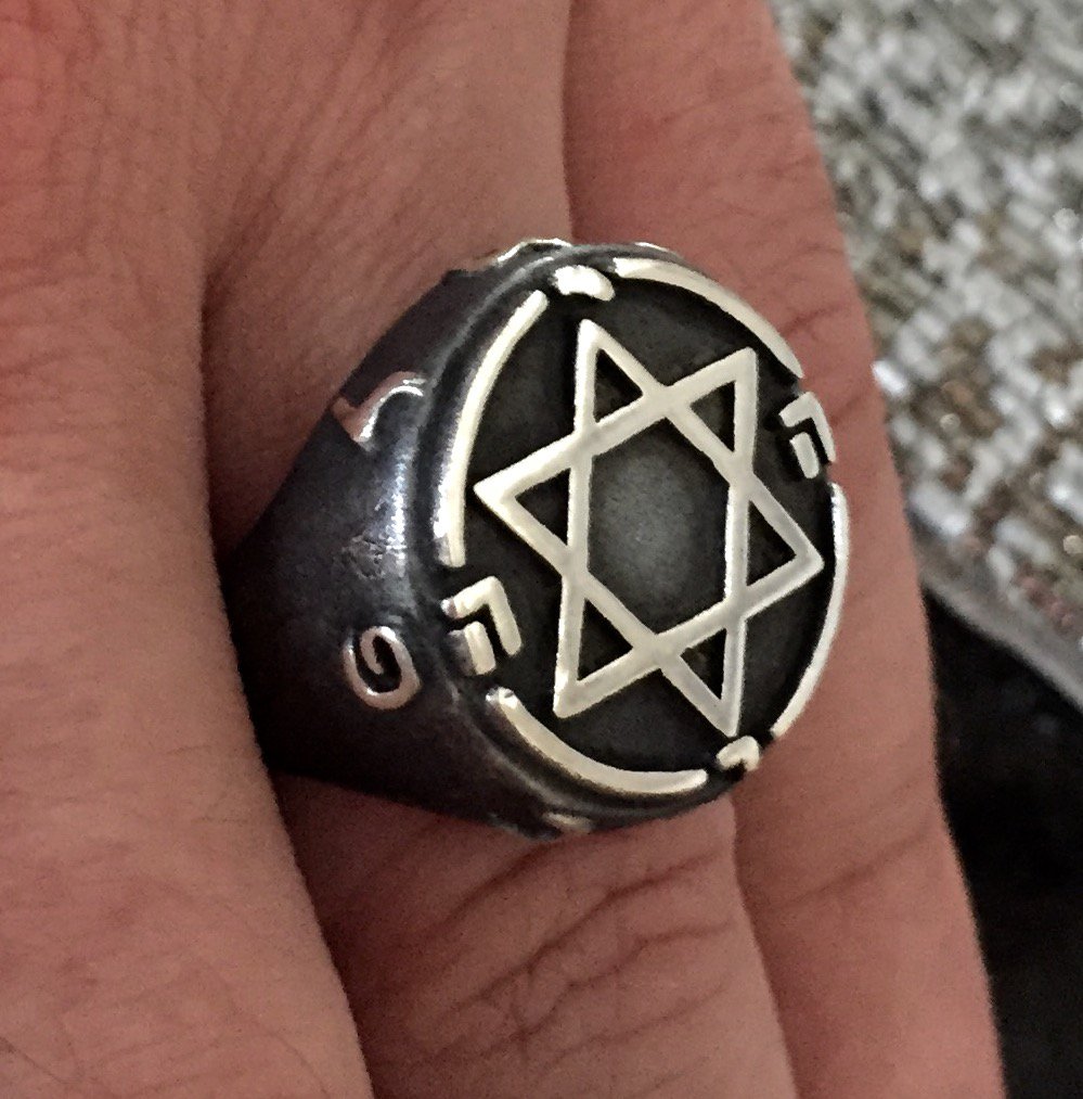 King Solomon Star of David Ring Protection Magic Powerful Jewelry .925 ...