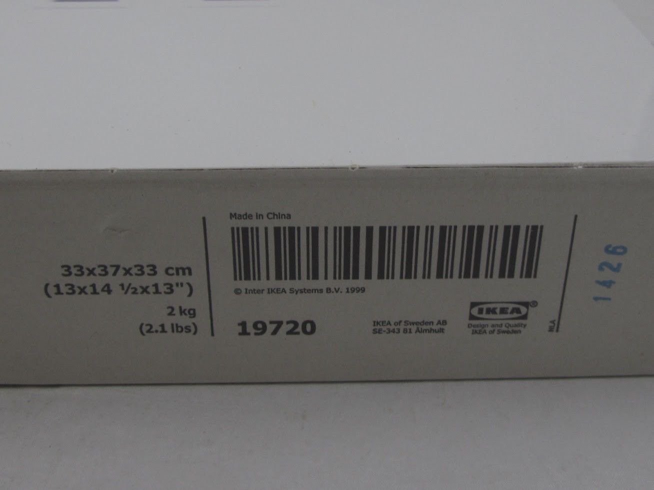 Ikea Lekman White Storage Box Cube Container 102.471.38 19720 Sealed