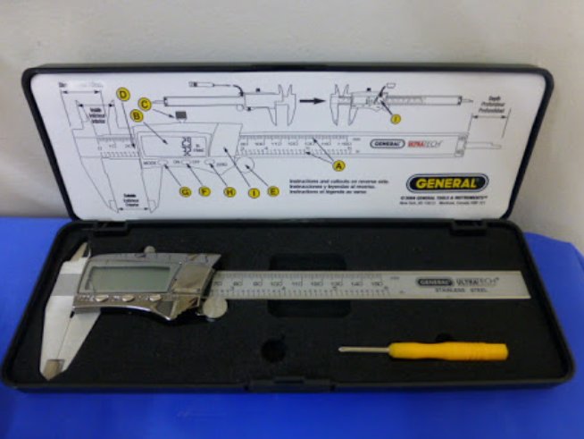 General Tools 147 Stainless Steel 6 Inch Digital Fractional Caliper ...