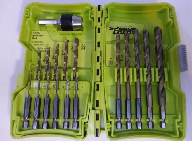 Ryobi Speed Load Titanium Special Drill Bit Set (17-Piece) Drilling ...