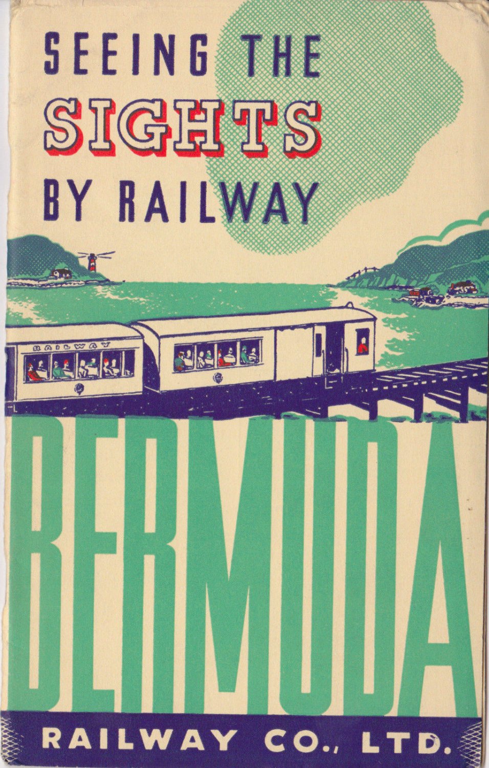 1933 Bermuda Railway Booklet & Map Railroad Seeing the Sights History ...