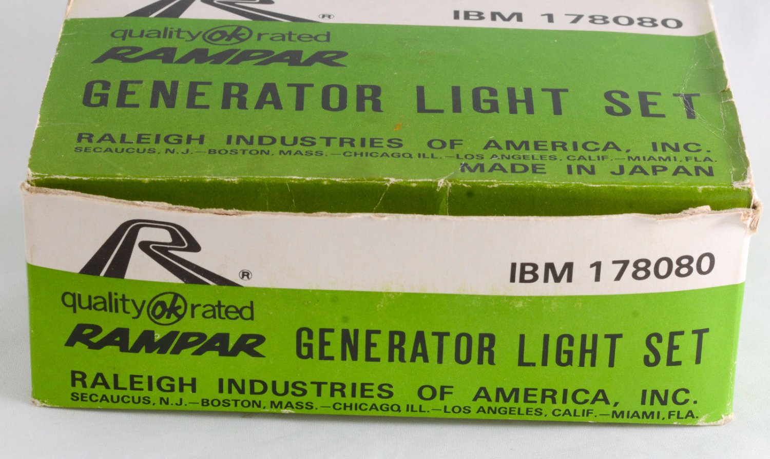 New Old Stock Vintage Rampar Bicycle Light Generator Set Power-Lite Raleigh