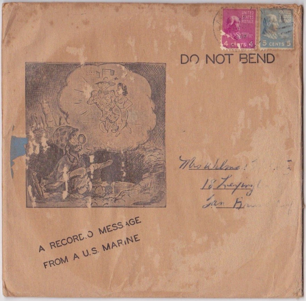 1940s USMC 45 Record Marine Corps Special Services Recordio 7" Lot of 2 ...