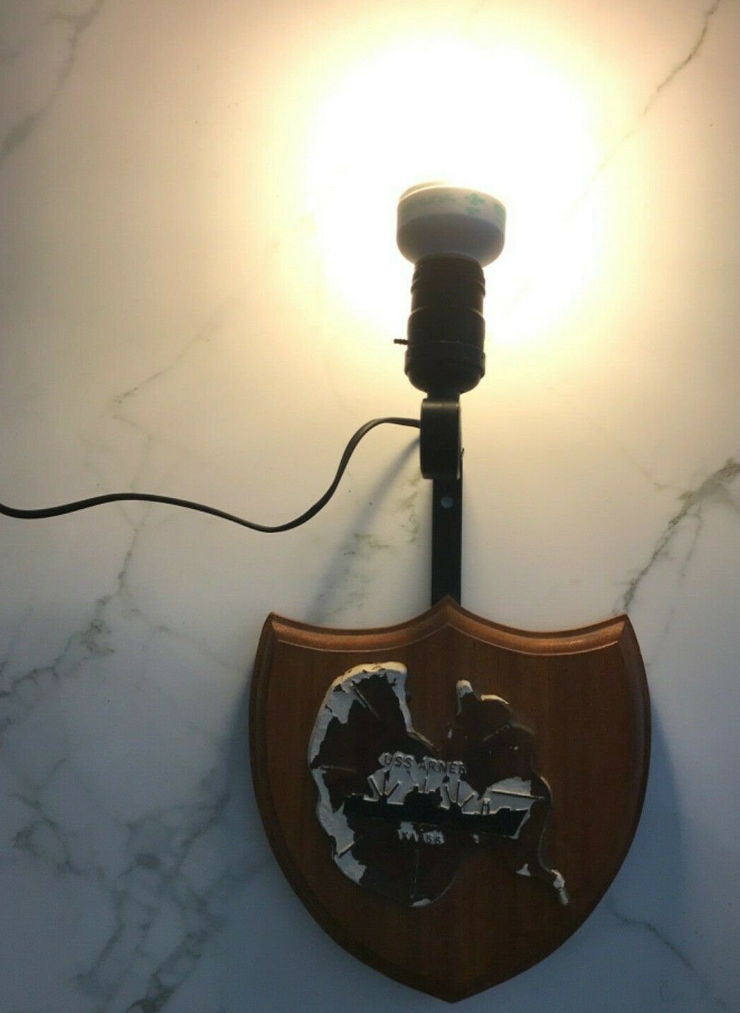 USS ARNEB AKA 56 Wooden Plaque & Light Guantanamo Nov. 1963 USS Holland ...