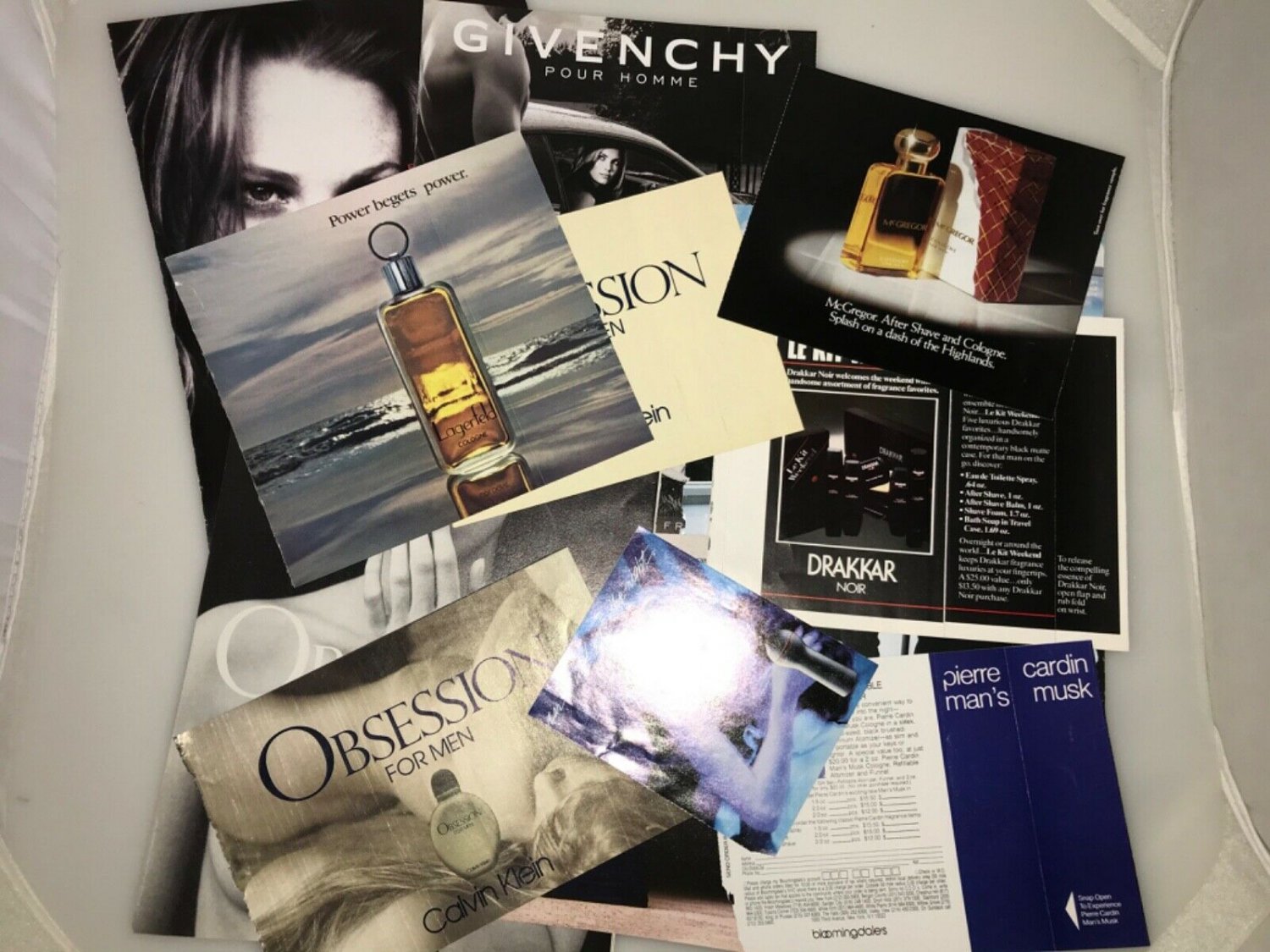 12 Perfume & cologne sample ads 1980’s, 1990’s Obsession Lagerfeld ...