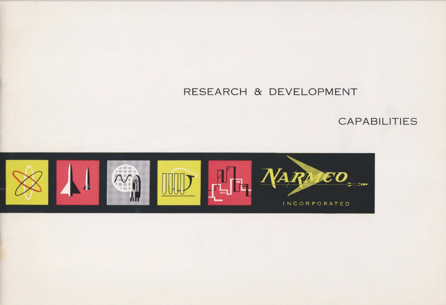 1950s NARMCO Incorporated Business Brochure Research And Development ...