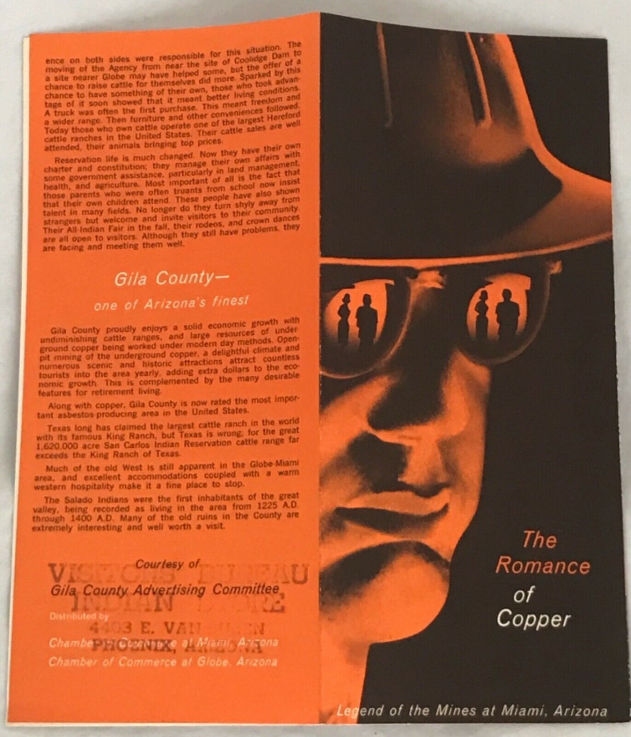 1963 The Romance of Copper Brochure Legend of the Mines at Miami, Arizona