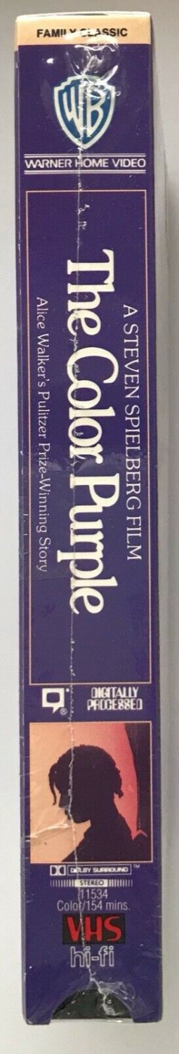 The Color Purple VHS Tape Factory Sealed Warner home video watermark ...