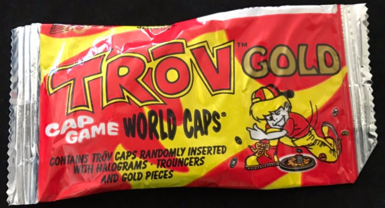1993 TROV GOLD World Caps Cap Game Sealed Pack 1 package NOS vintage pogs