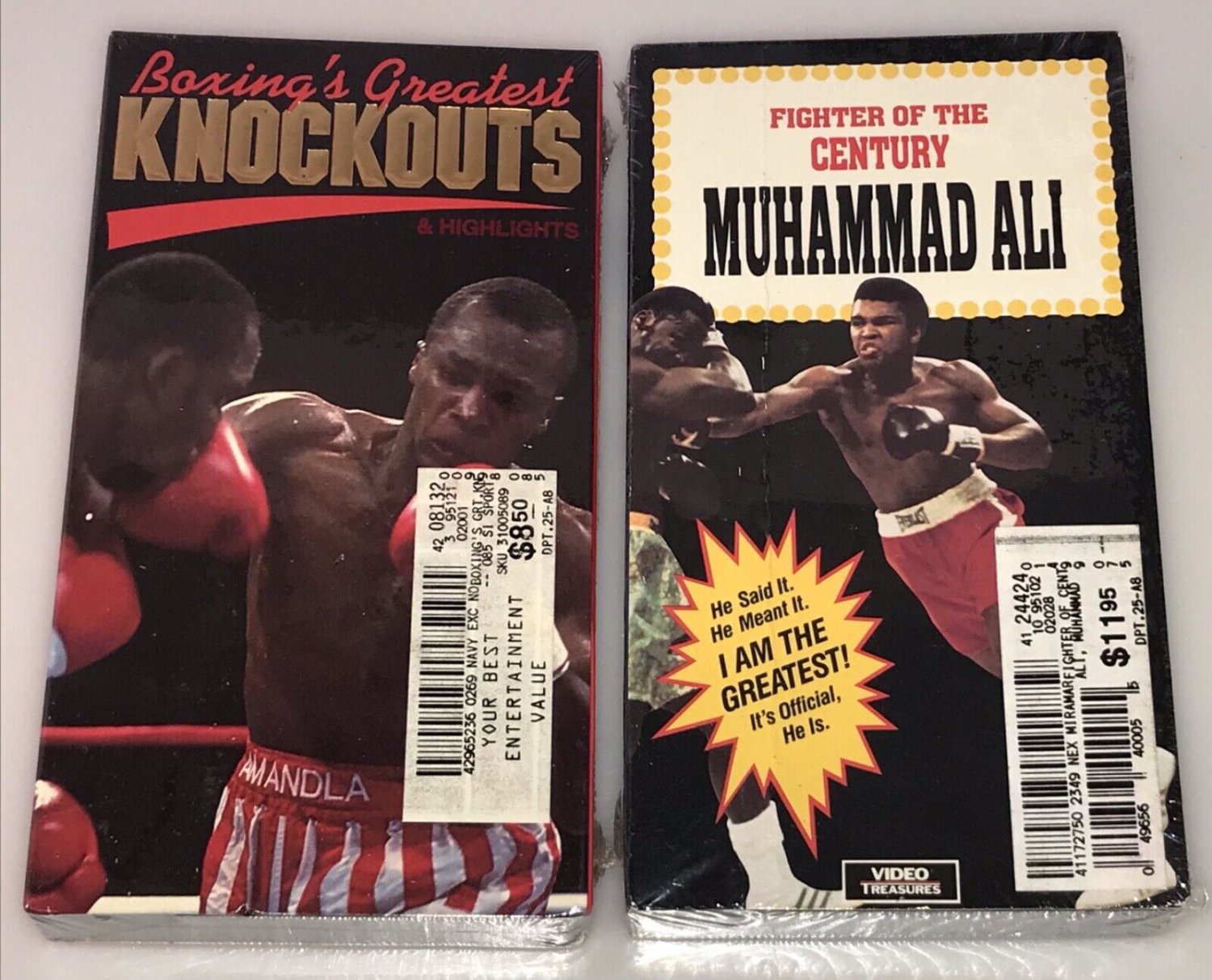 Muhammad Ali & Boxing's Greatest Knockouts (2) Sealed VHS Tapes Boxing ...