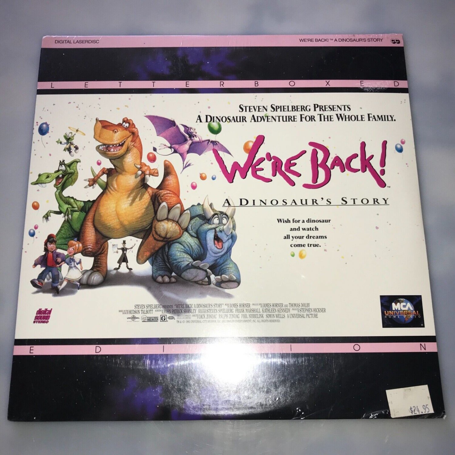 We're Back! A Dinosaur's Story NEW SEALED Laserdisc, 1994, Letterboxed ...