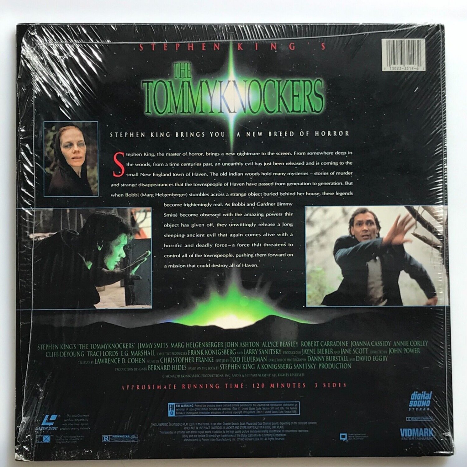 STEPHEN KING The Tommyknockers 1993 LDCVM5744 2X LASERDISC LD Horror ...