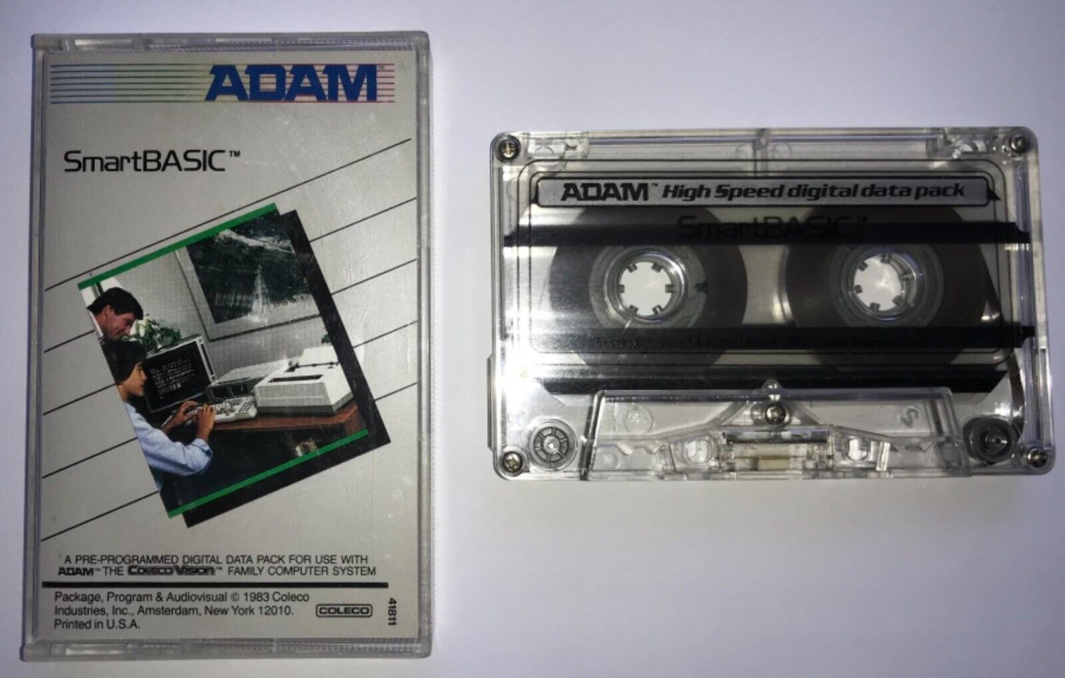 Coleco Vision ADAM SmartBASIC Digital Data Pack Tape 1983 Pre ...