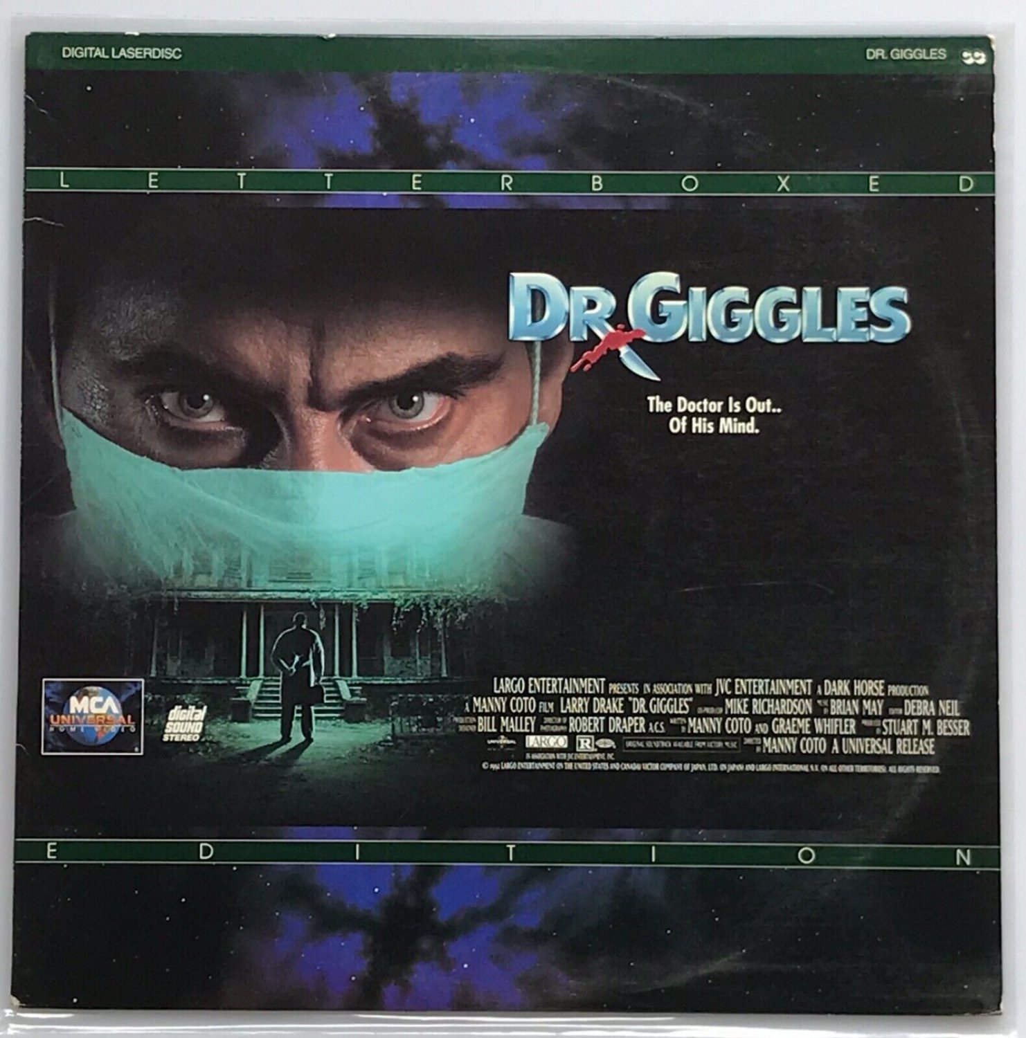 DR. GIGGLES Laserdisc Horror LD WIDESCREEN VG+ Holly Marie Combs, Larry ...