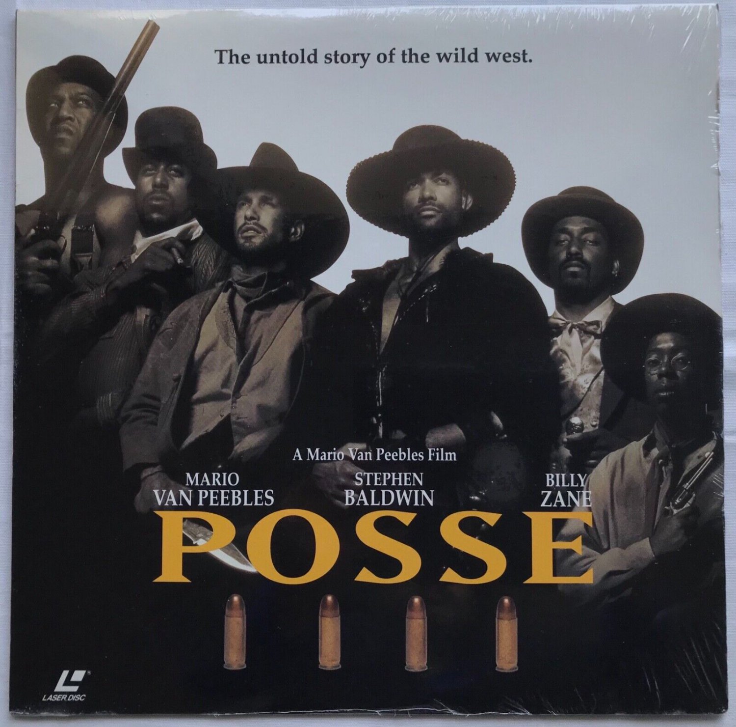 NEW Posse Laserdisc LD Mario Van Peebles Stephen Baldwin Billy Zane Western
