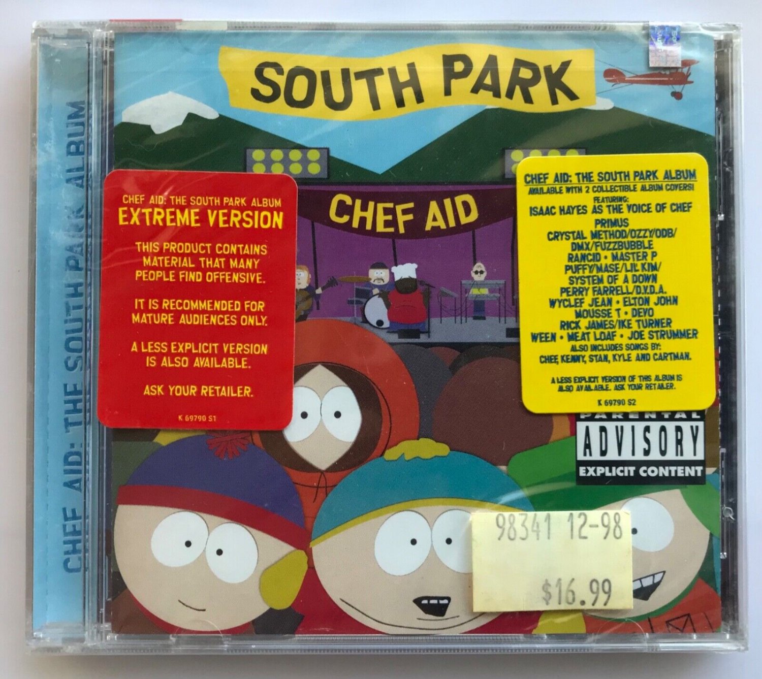 Chef Aid: The South Park Album 1998 CD Extreme Version New, Sealed ...