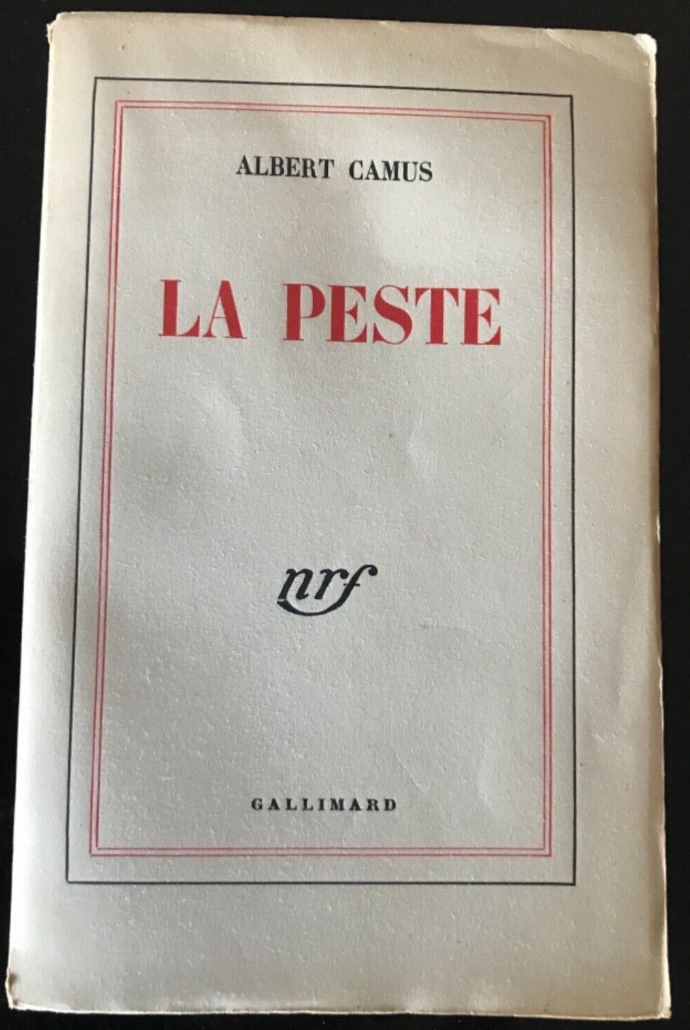 LA PESTE Albert Camus 1st early print PB 1947 French Gallimard THE PLAGUE