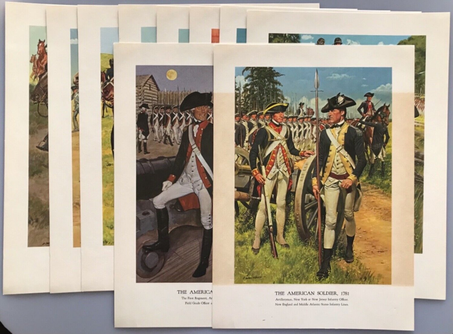 The American Soldier 10 prints 1781-1855, Uniforms Army Historical ...