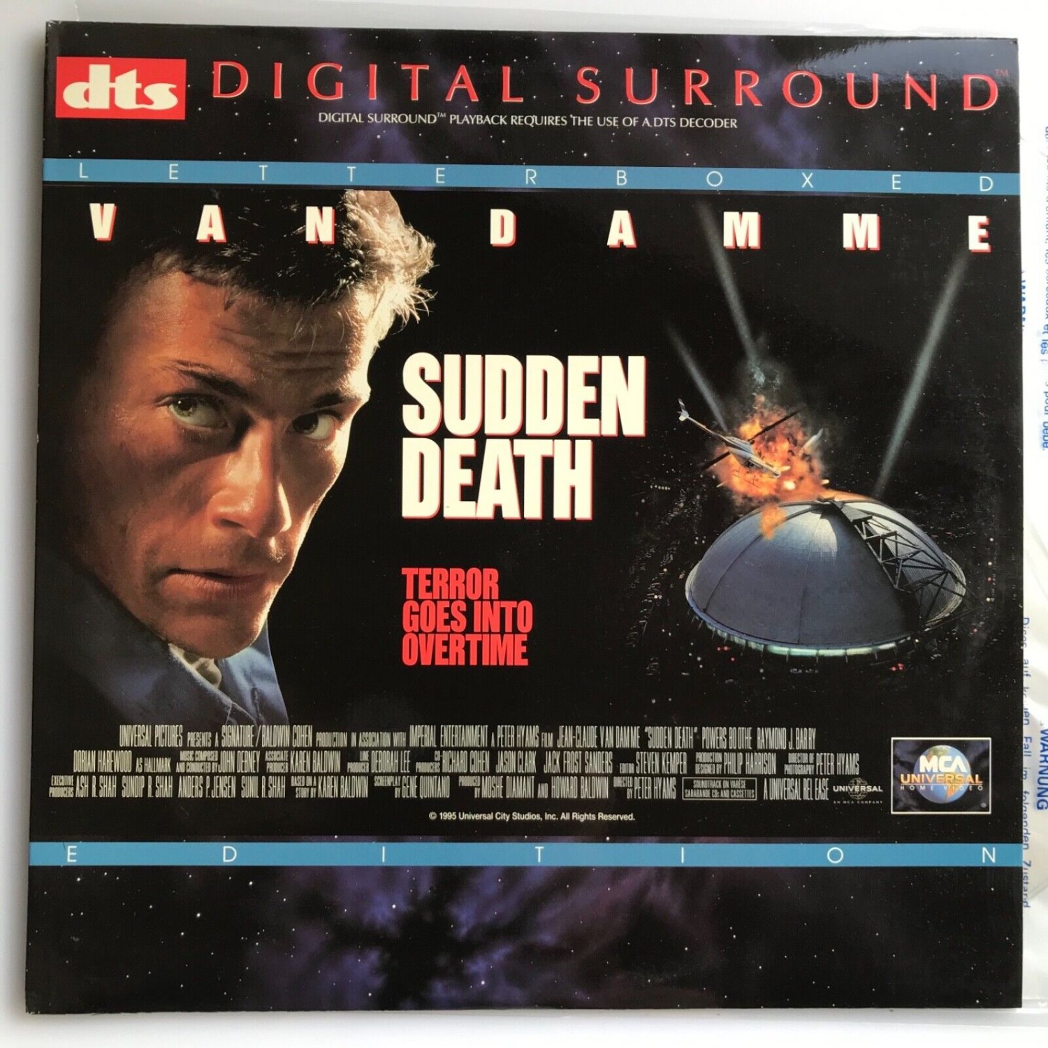 Sudden Death DTS Surround LASERDISC 1995 Jean Claude Van Damme VG++ ...
