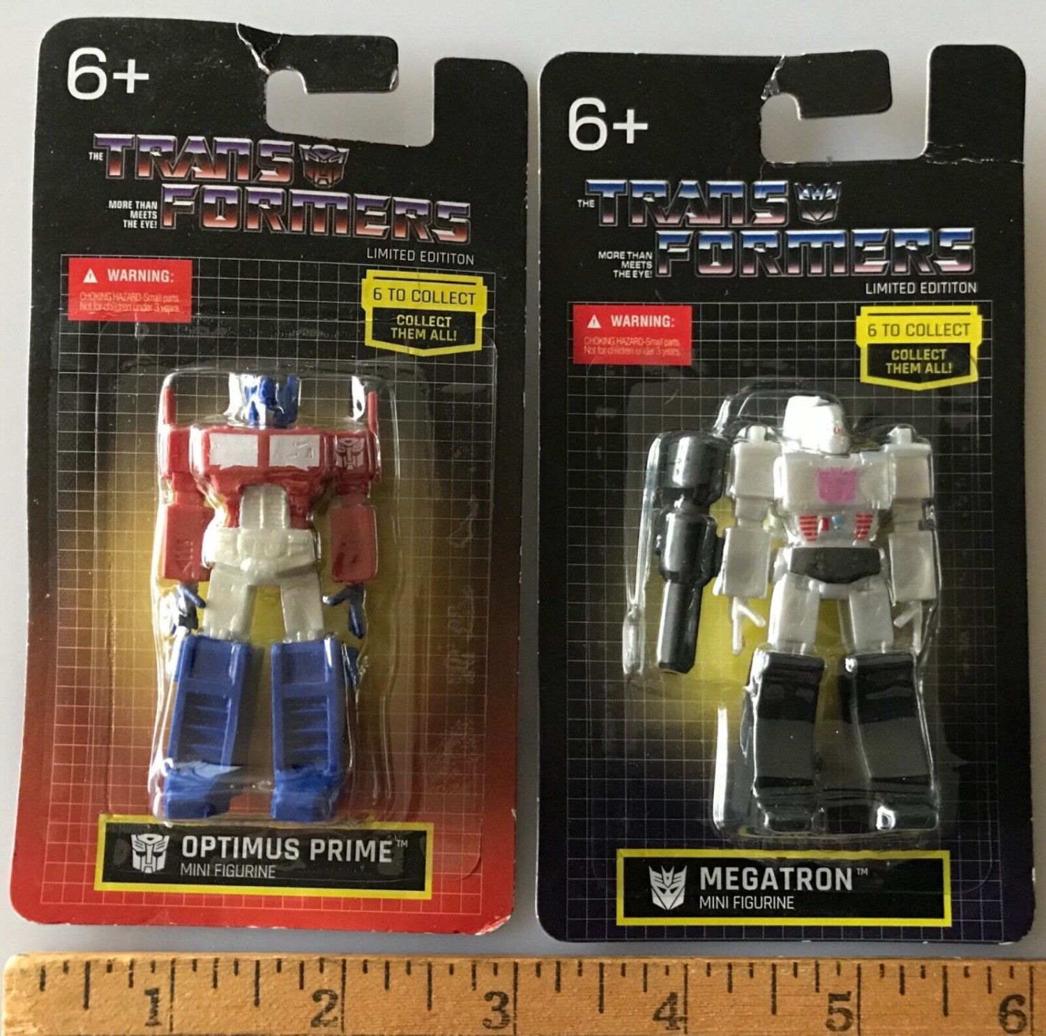 Transformers Mini Figures LIMITED EDITION OPTIMUS PRIME & MEGATRON NIP NEW