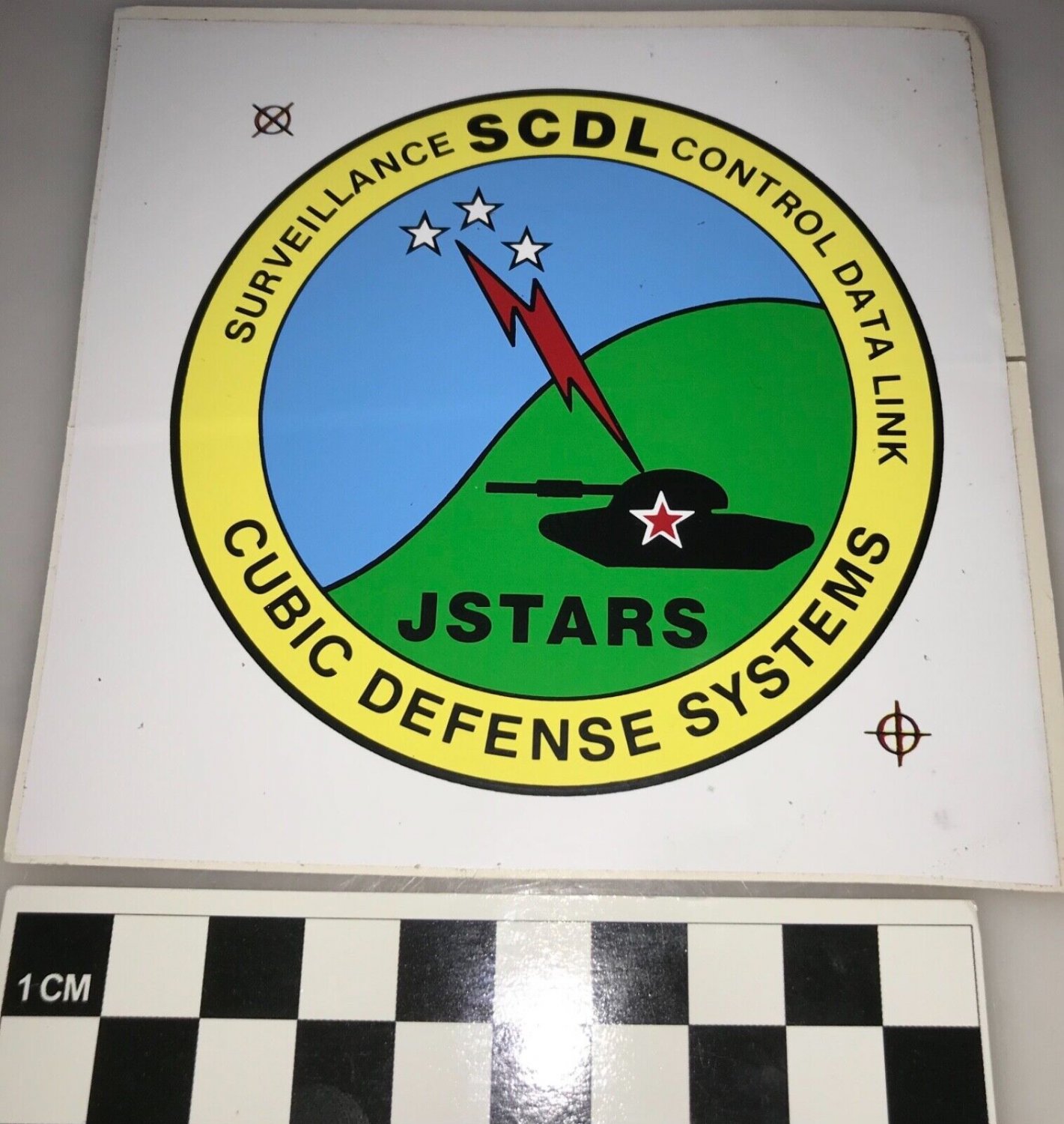 Rare Decal SCDL Surveillance Control Data Link JSTARS Cubic Defense USA ...
