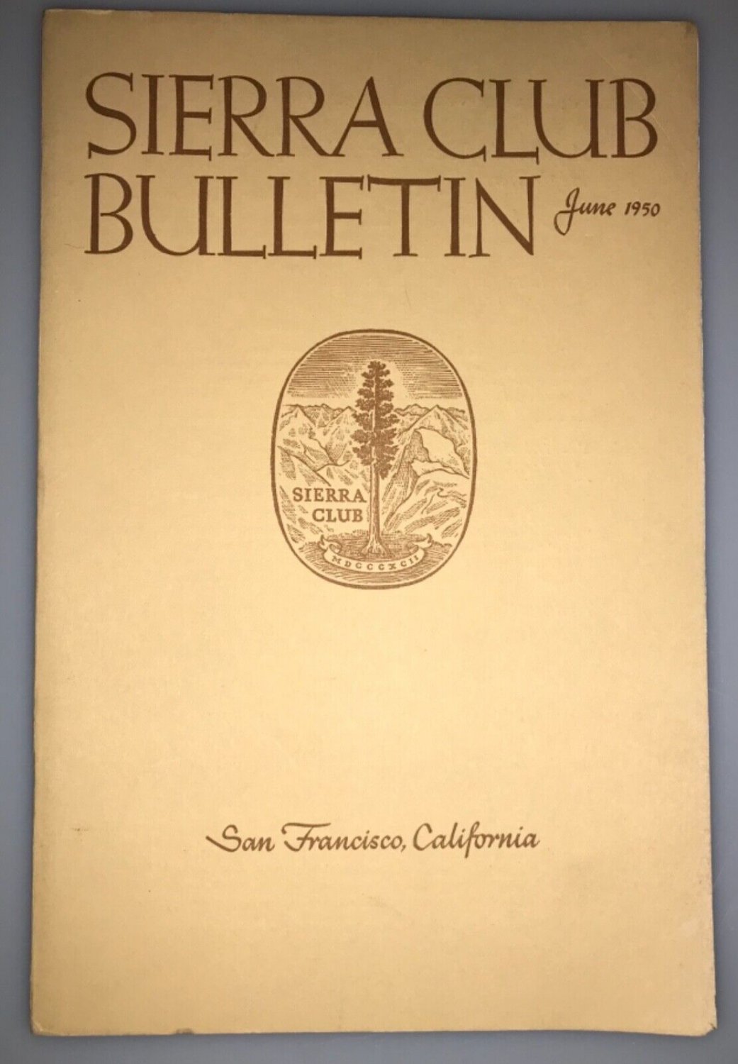 Sierra Club Bulletin June 1950 Book Ansel Adams Photographs