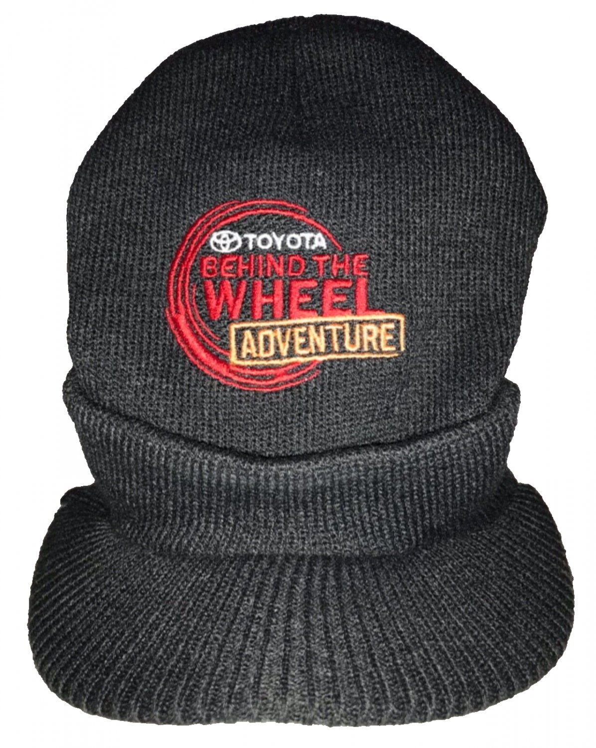 TOYOTA BEHIND THE WHEEL ADVENTURE BEANIE HAT RARE Stiff brim MAGIC ...