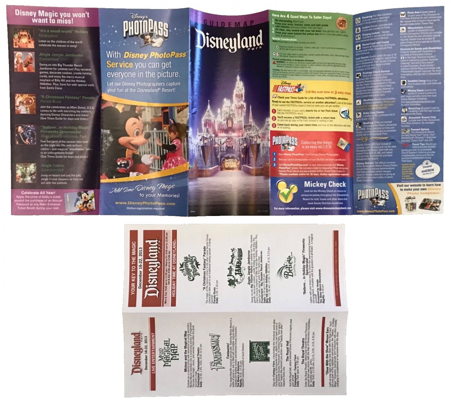 Disneyland Today Brochures Booklets w/ maps Splash Mountain Lot of 5 ...