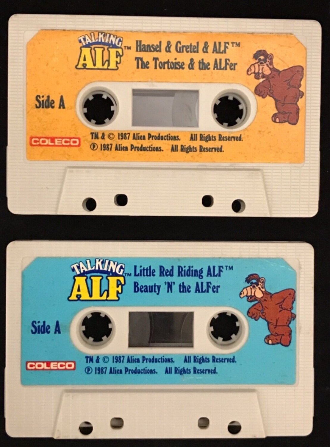 Talking ALF Cassette Tapes 1987 Alien Coleco Talking - Cat With No Name ...