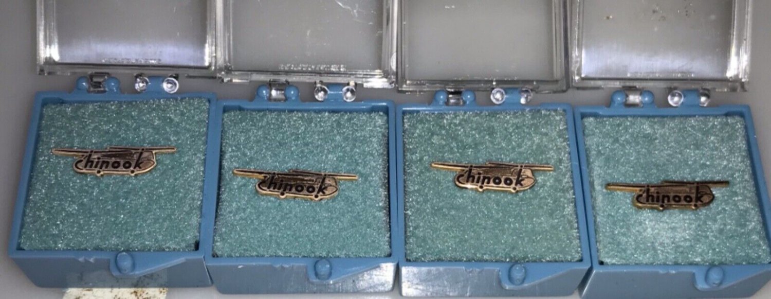 Chinook 1/10th 10k Gold CTC Helicopter Pin Boeing CH-47 VTG U.S. Army ...