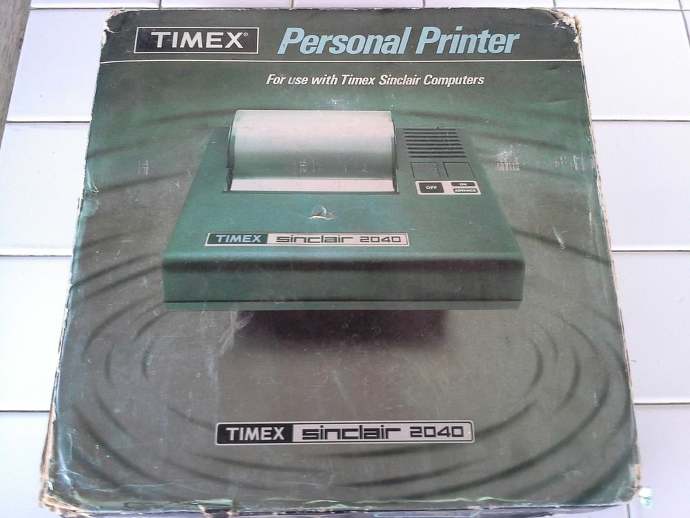 Timex Sinclair 1000 / ZX81 Printer, IN BOX, TESTED GOOD, Model 2040