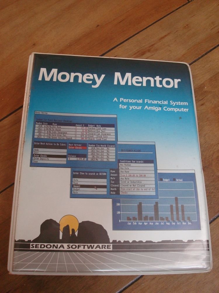 Money Mentor For Commodore/Amiga, IN BINDER
