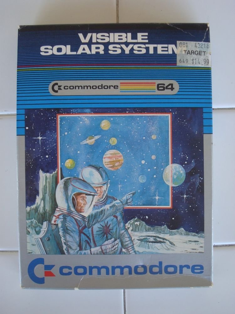 Visible Solar System For Commodore 64 / 128, COMPLETE IN BOX, C-64609 ...