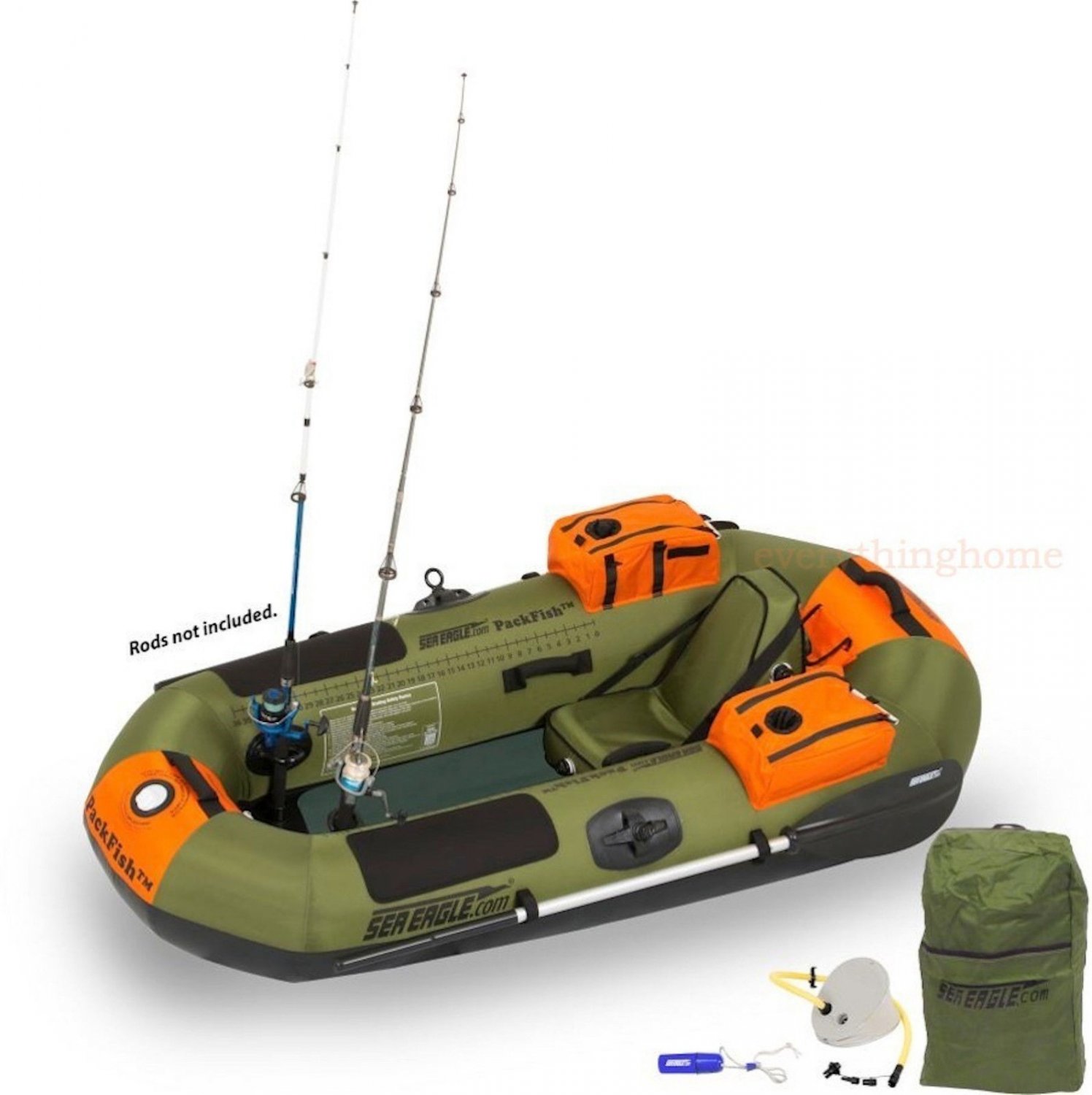SEA EAGLE PACKFISH 7 PRO PACKAGE PORTABLE INFLATABLE FISHING BOAT RAFT