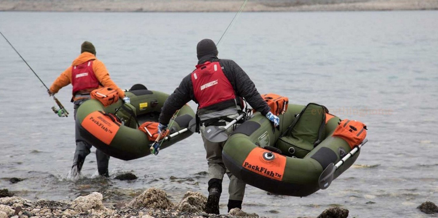 SEA EAGLE PACKFISH 7 DELUXE PACKAGE PORTABLE INFLATABLE FISHING BOAT RAFT