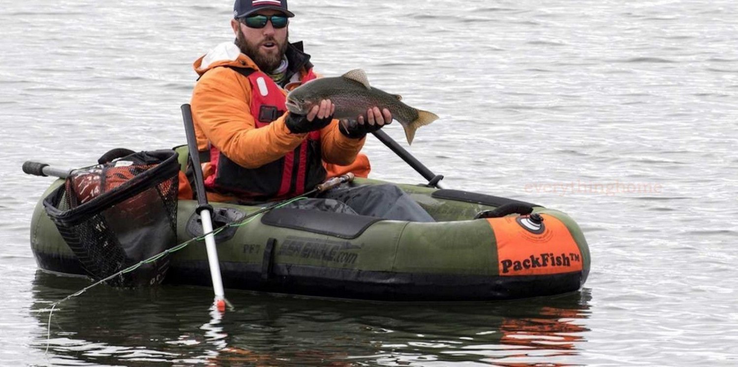 SEA EAGLE PACKFISH 7 DELUXE PACKAGE PORTABLE INFLATABLE FISHING BOAT RAFT