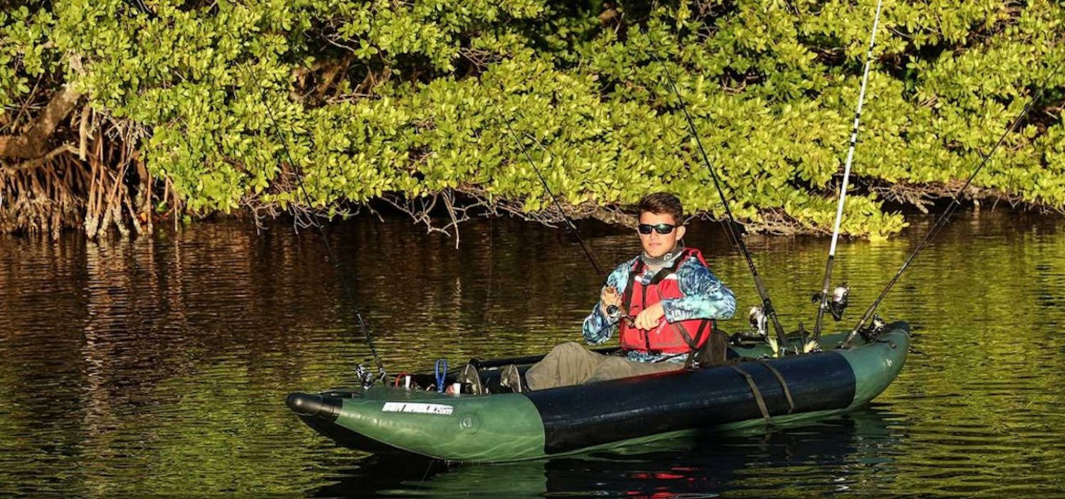 SEA EAGLE 350fx INFLATABLE FISHING EXPLORER KAYAK BOAT RIG PRO SOLO PACKAGE