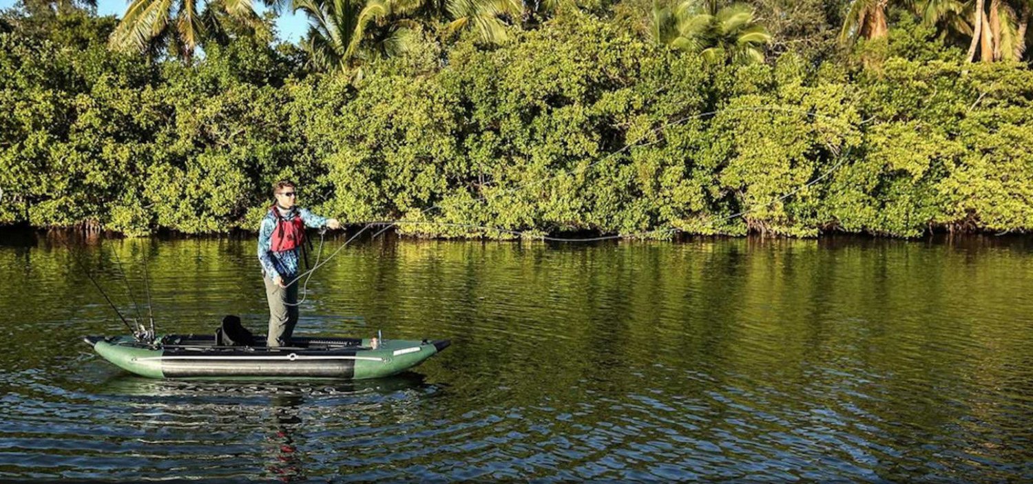 SEA EAGLE 350fx INFLATABLE FISHING EXPLORER KAYAK BOAT RIG PRO SOLO PACKAGE