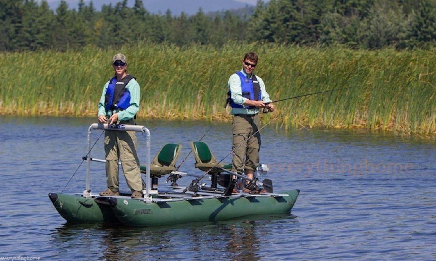 SEA EAGLE 375 FOLD CAT PRO ANGLER INFLATABLE PONTOON CATAMARAN FISHING BOAT