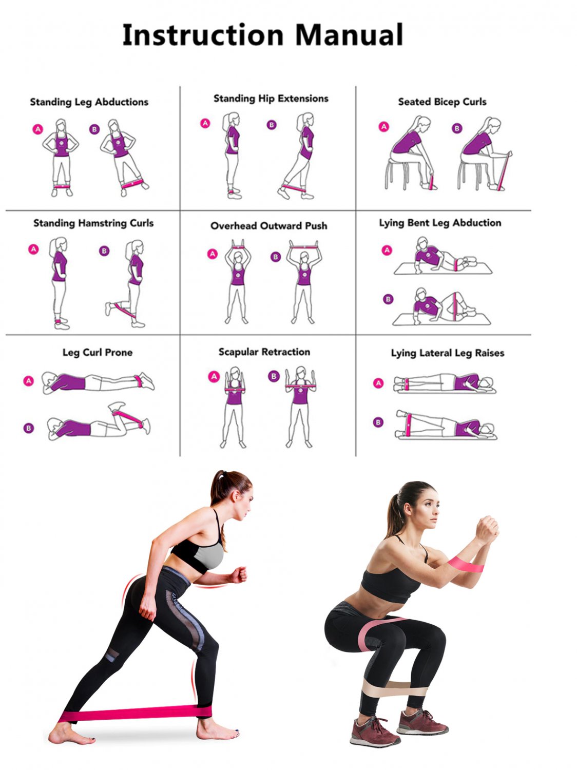 [STYLE: X-LIGHT 5-10 LBS] Exercise Band Fitness Band Training ...