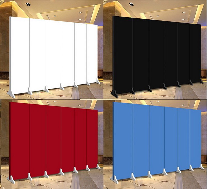 Solid Color Modern Folding Screen Partition of Various Colors and Sizes