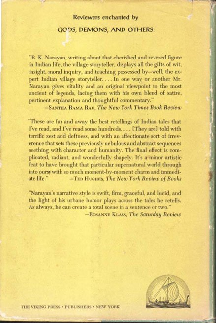 Gods, Demons, and Others – R. K. Narayan - hardback