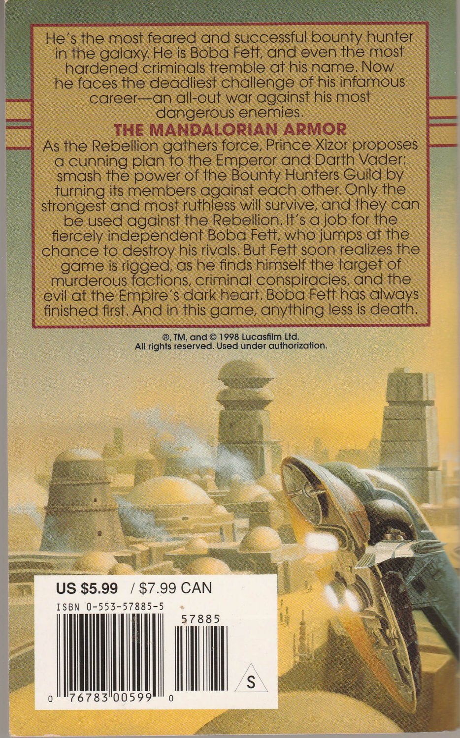 Star Wars - The Mandalorian Armor by K. W. Jeter