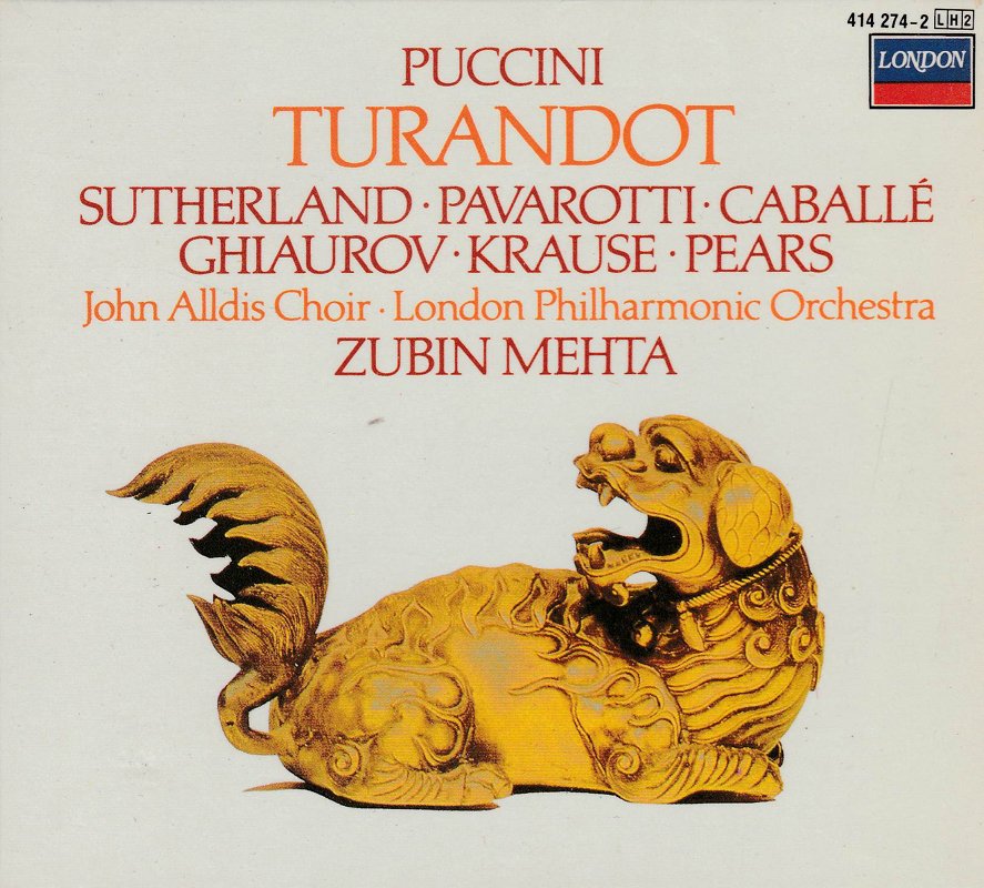 Turandot – Puccini - Joan Sutherland - Zubin Mehta - CD