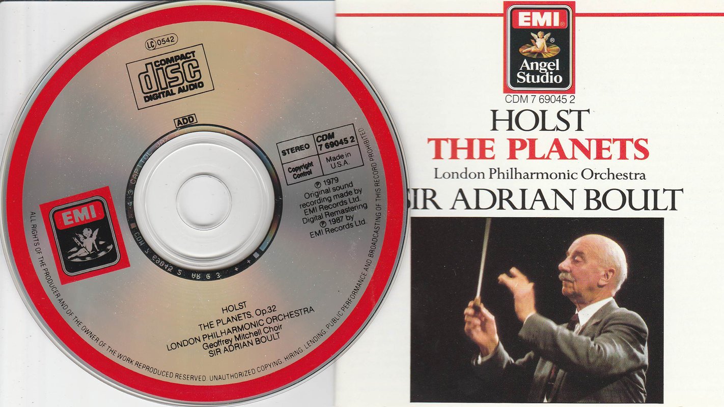 Holst - The Planets - London Philharmonic Orchestra - Adrian Boult - CD