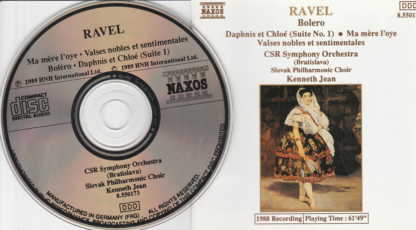 Ravel - Bolero - Daphnis et Chloe - Ma mere l'oye - Valses nobles… - CD