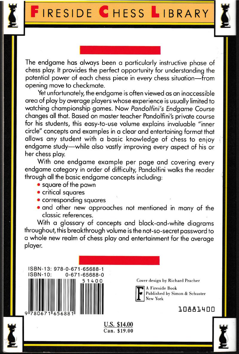 Pandolfini's Endgame Course by Bruce Pandolfini