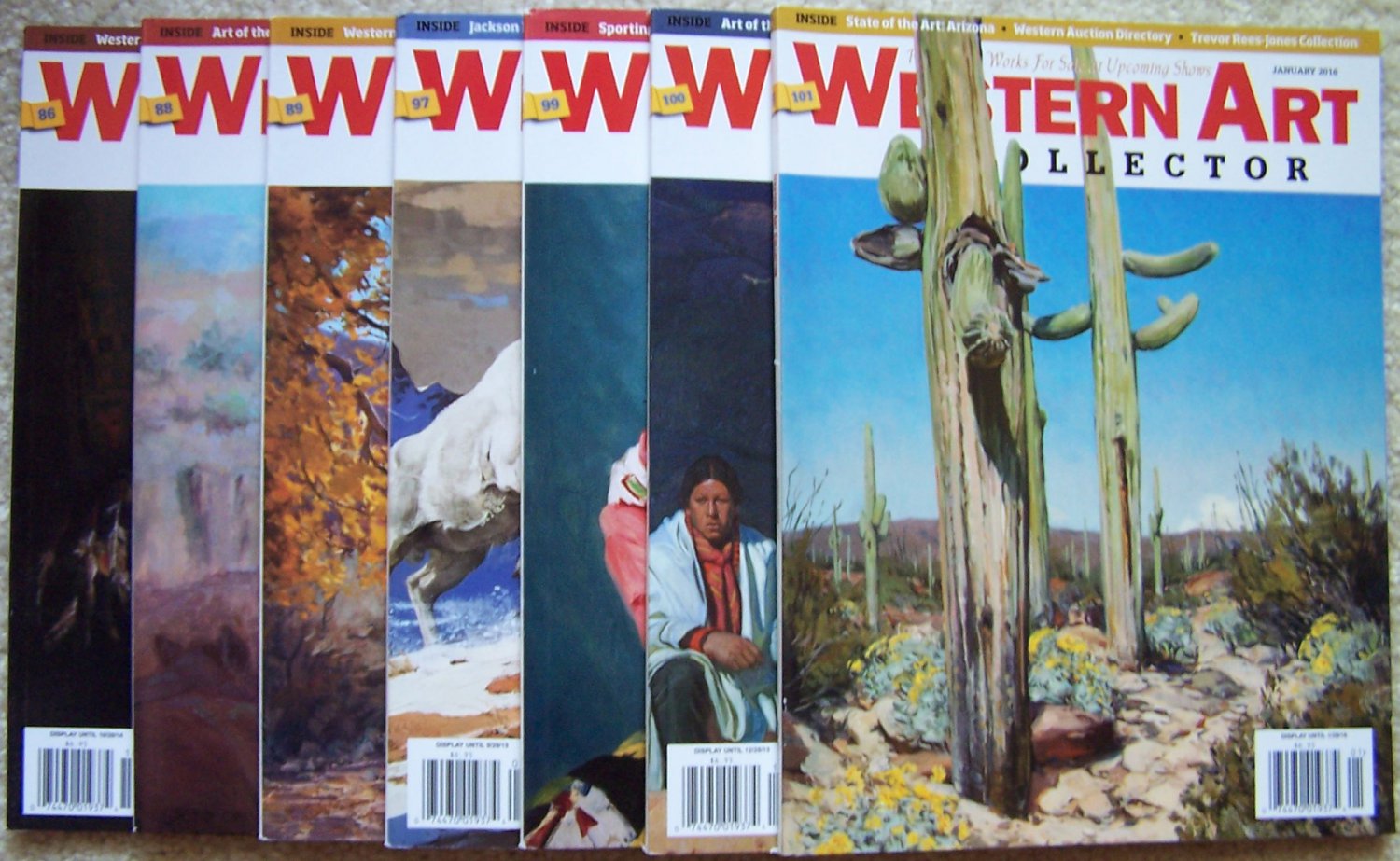 Western Art Collector Magazine – 7 Issue Lot – 2014 2015 2016