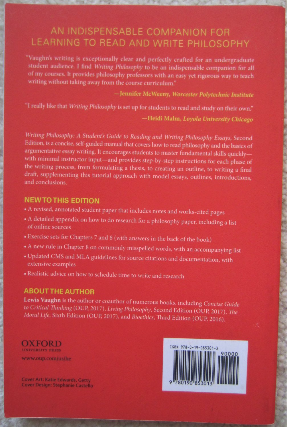 Writing Philosophy - Lewis Vaughn - Second Edition